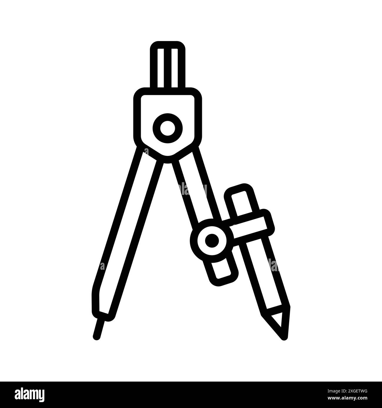 drawing compass icon vector design template in white background Stock ...