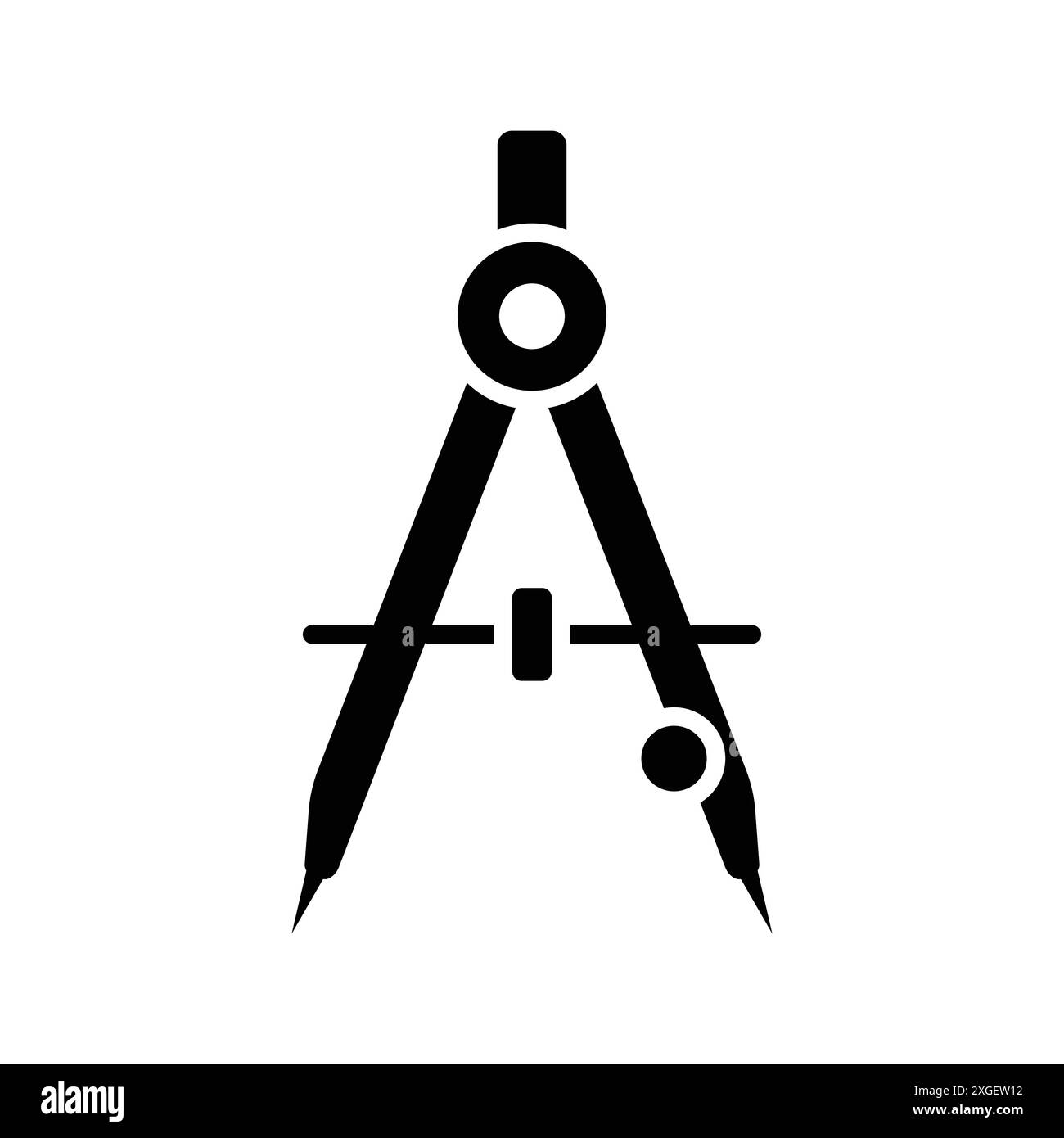 drawing compass icon vector design template in white background Stock ...