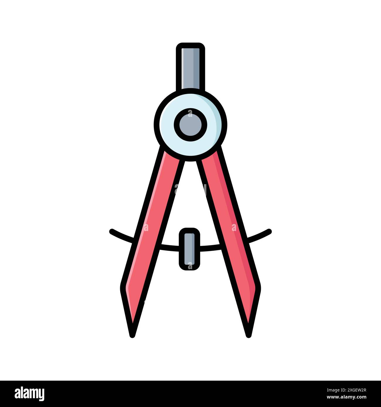 drawing compass icon vector design template in white background Stock ...