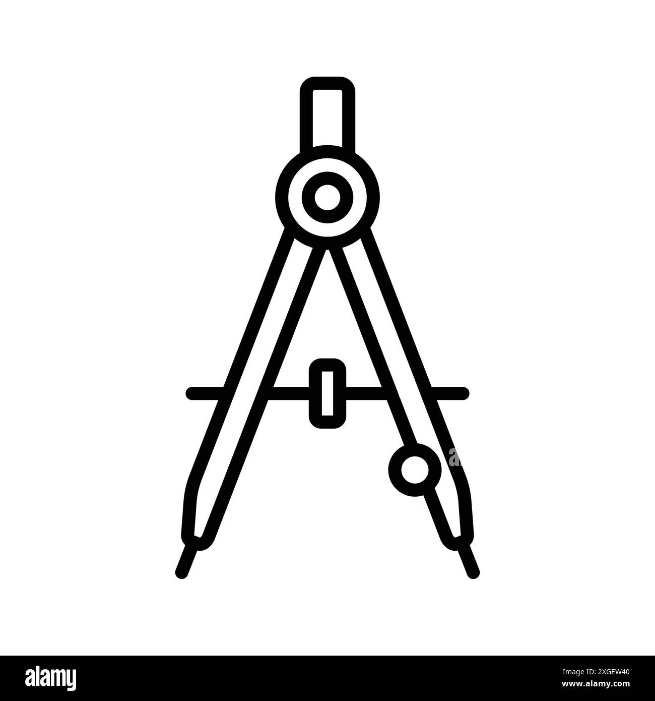 Drawing Compass Icon Vector Design Template In White Background Stock Vector Image And Art Alamy