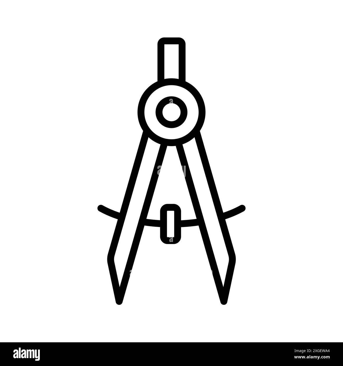 drawing compass icon vector design template in white background Stock ...