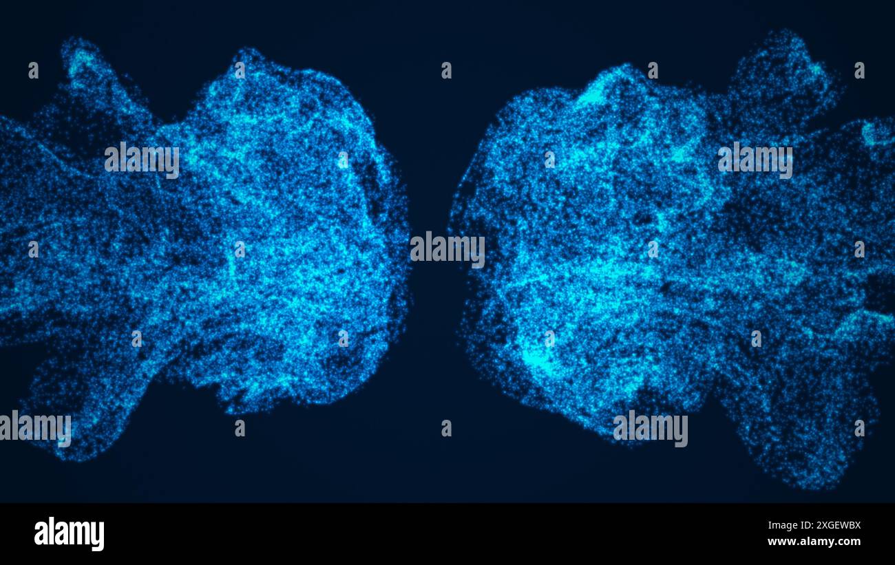 Abstract background of particles collision Stock Photo - Alamy