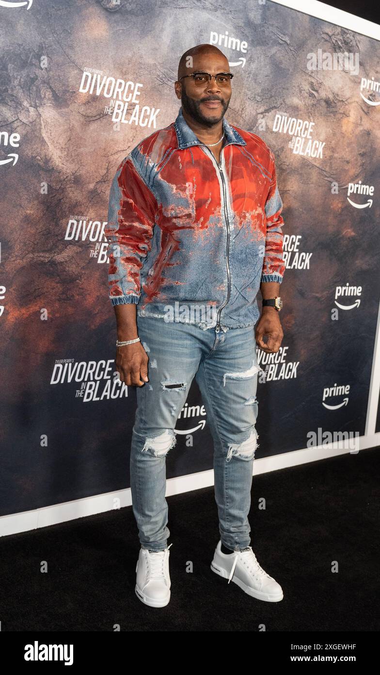 New York, United States. 08th July, 2024. Tyler Perry attends premiere ...