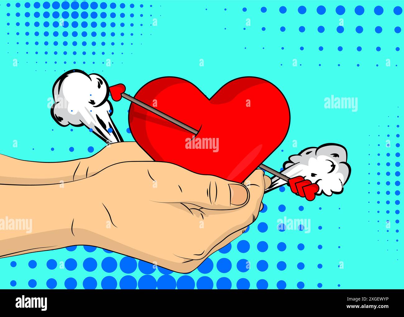 Couple hold hand show Stock Vector Images - Alamy