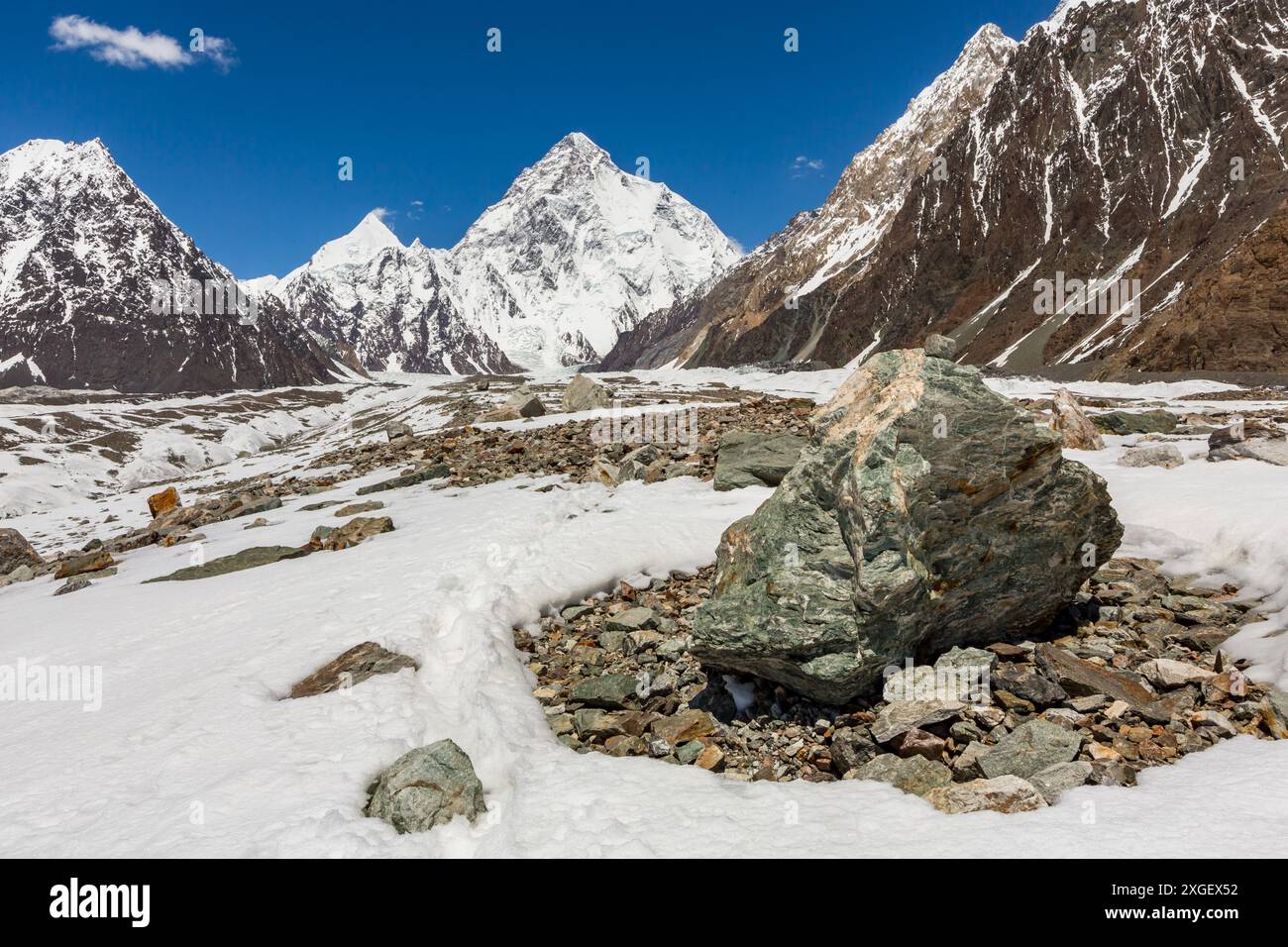 K2 mountain peak, second highest mountain in the world, K2 trek ...