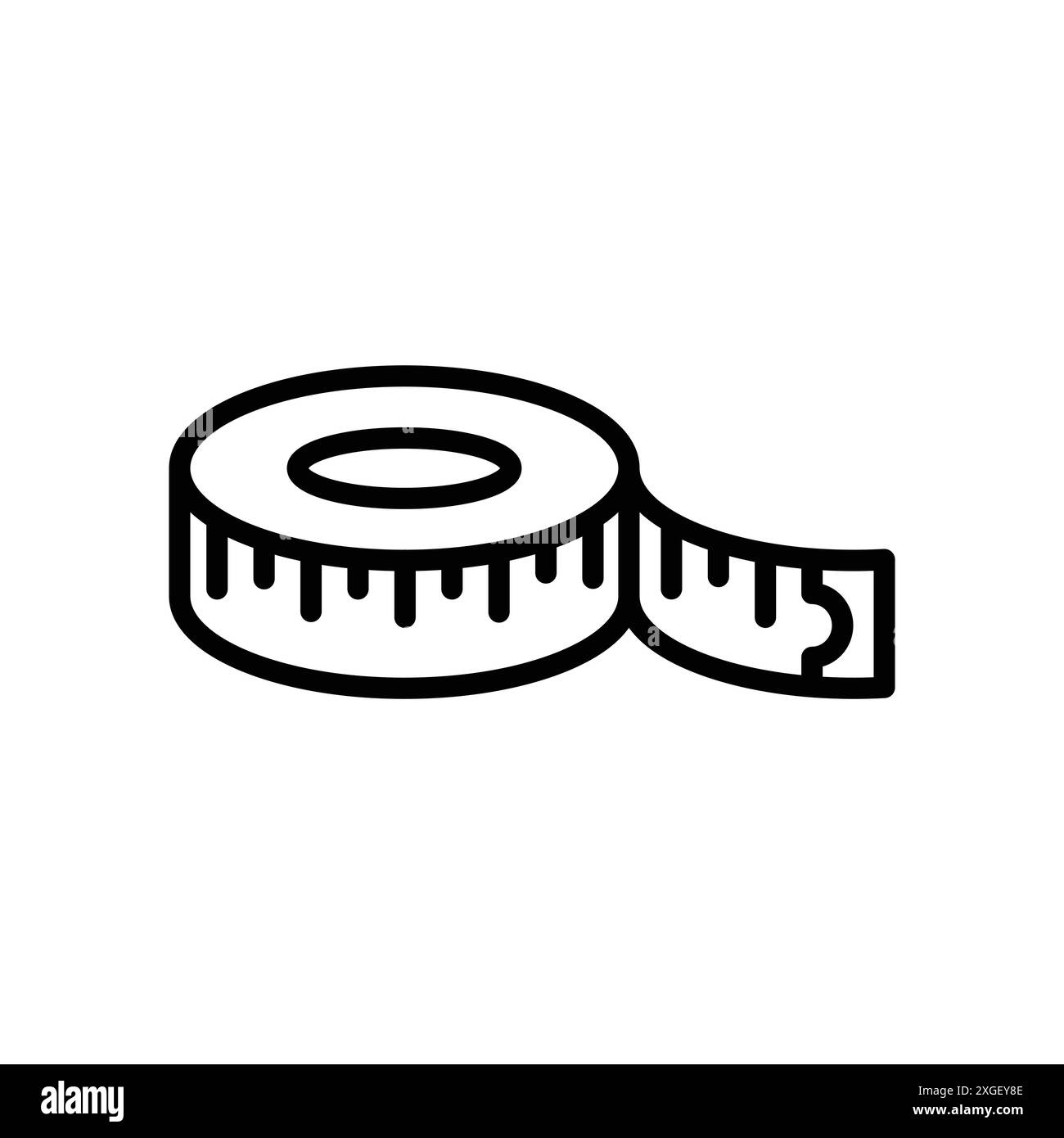 Tape measure in inches Stock Vector Images - Alamy