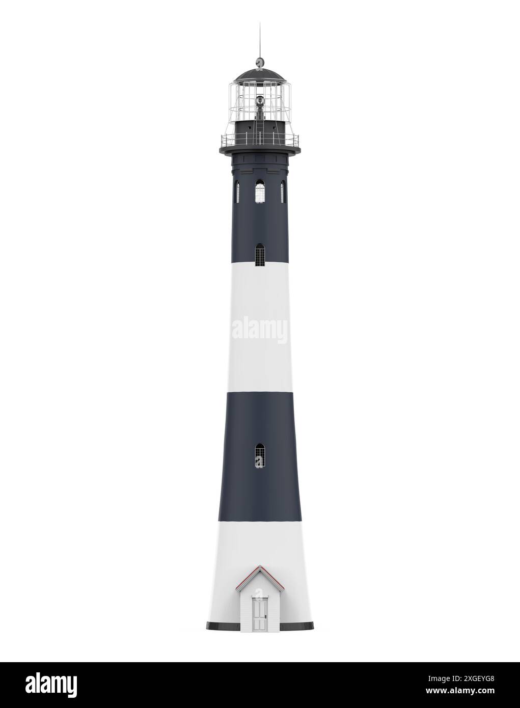 Lighthouse isolated on white background Stock Photo - Alamy