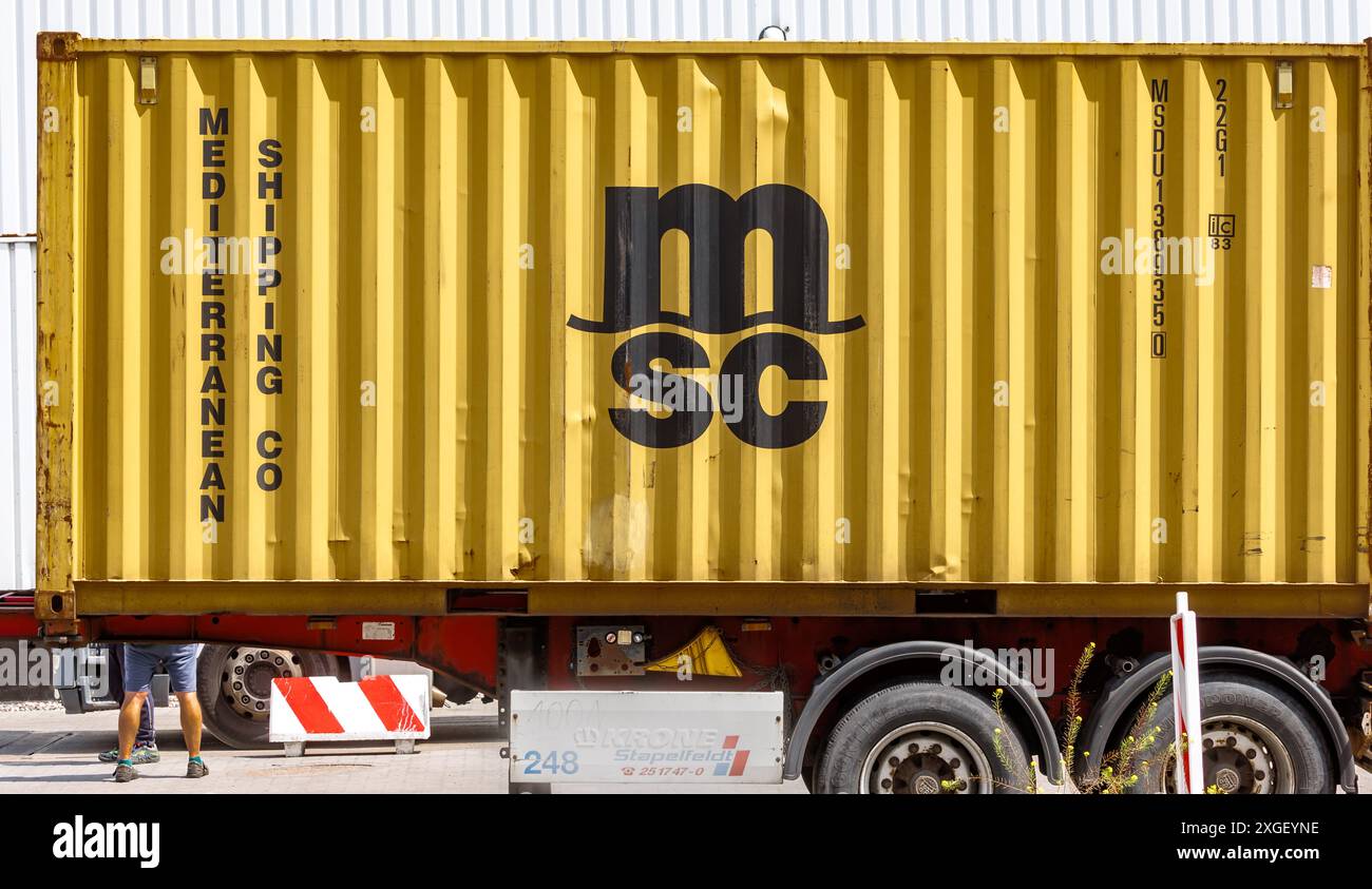 Mediterranean shipping company logo hi-res stock photography and images ...