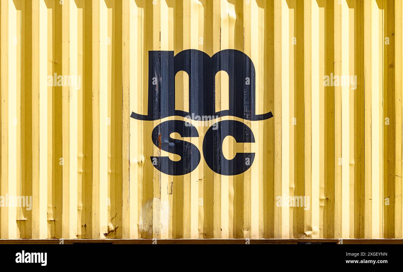 Mediterranean shipping company logo hi-res stock photography and images ...
