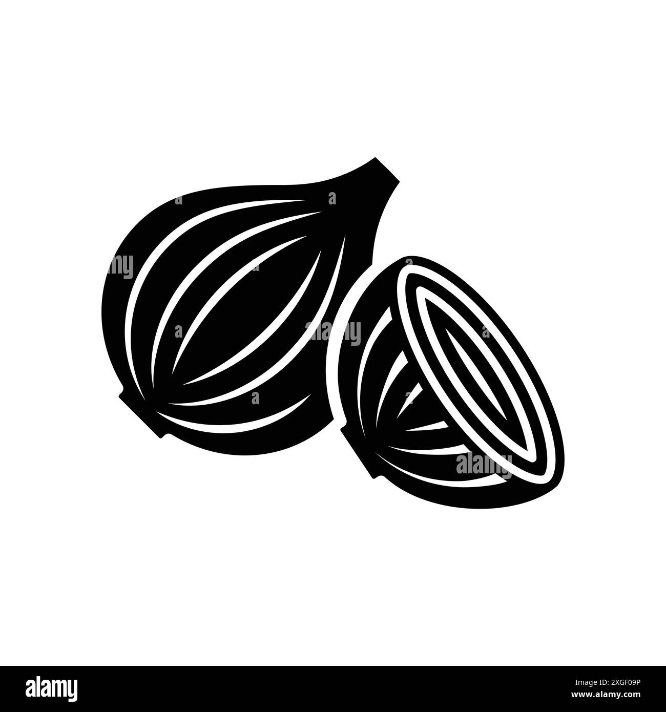onion icon vector design template in white background Stock Vector ...