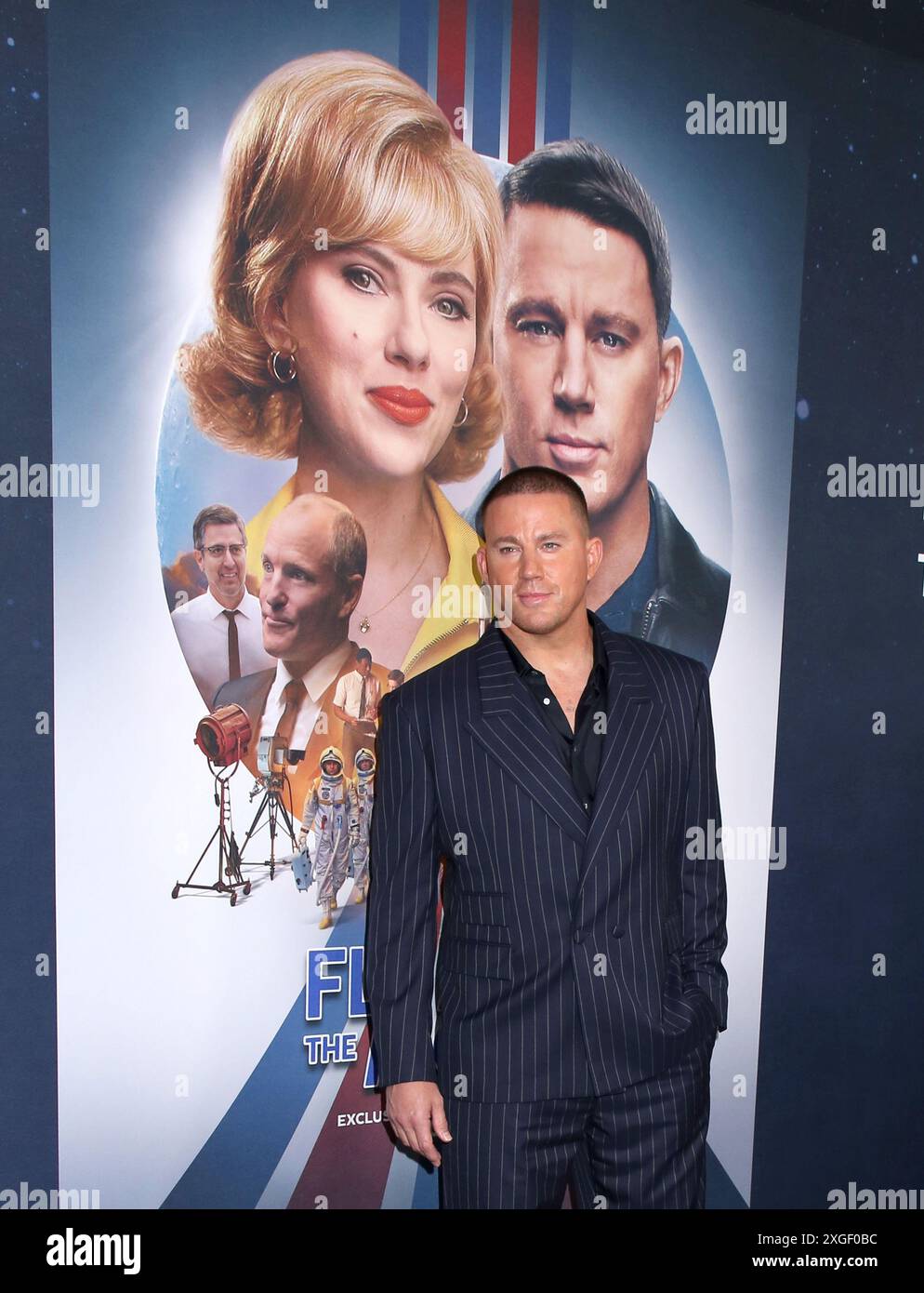Channing Tatum attending the 'Fly Me to the Moon' World Premiere held ...
