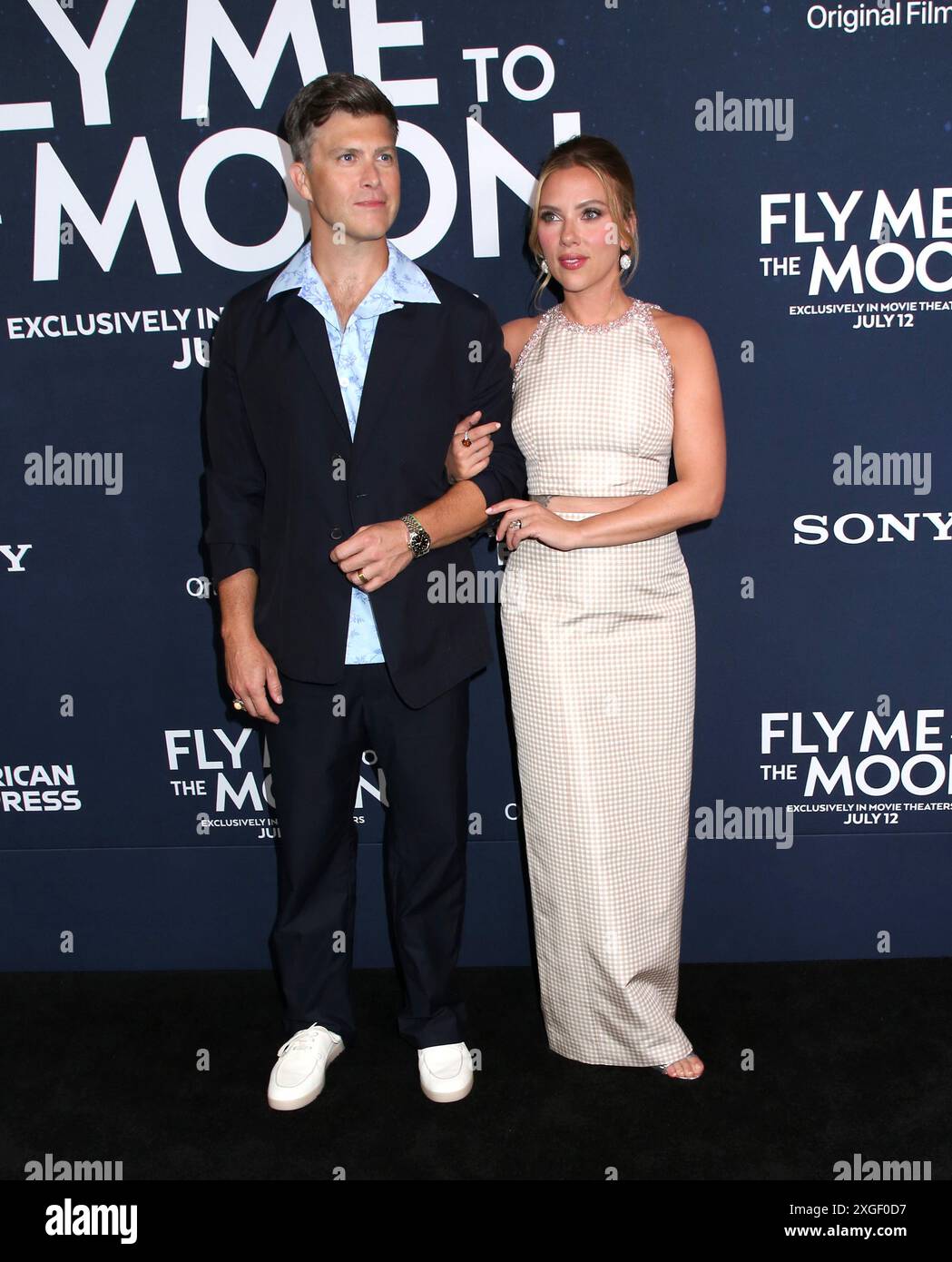 New York City, USA. 08th July, 2024. Colin Jost and Scarlett Johansson ...