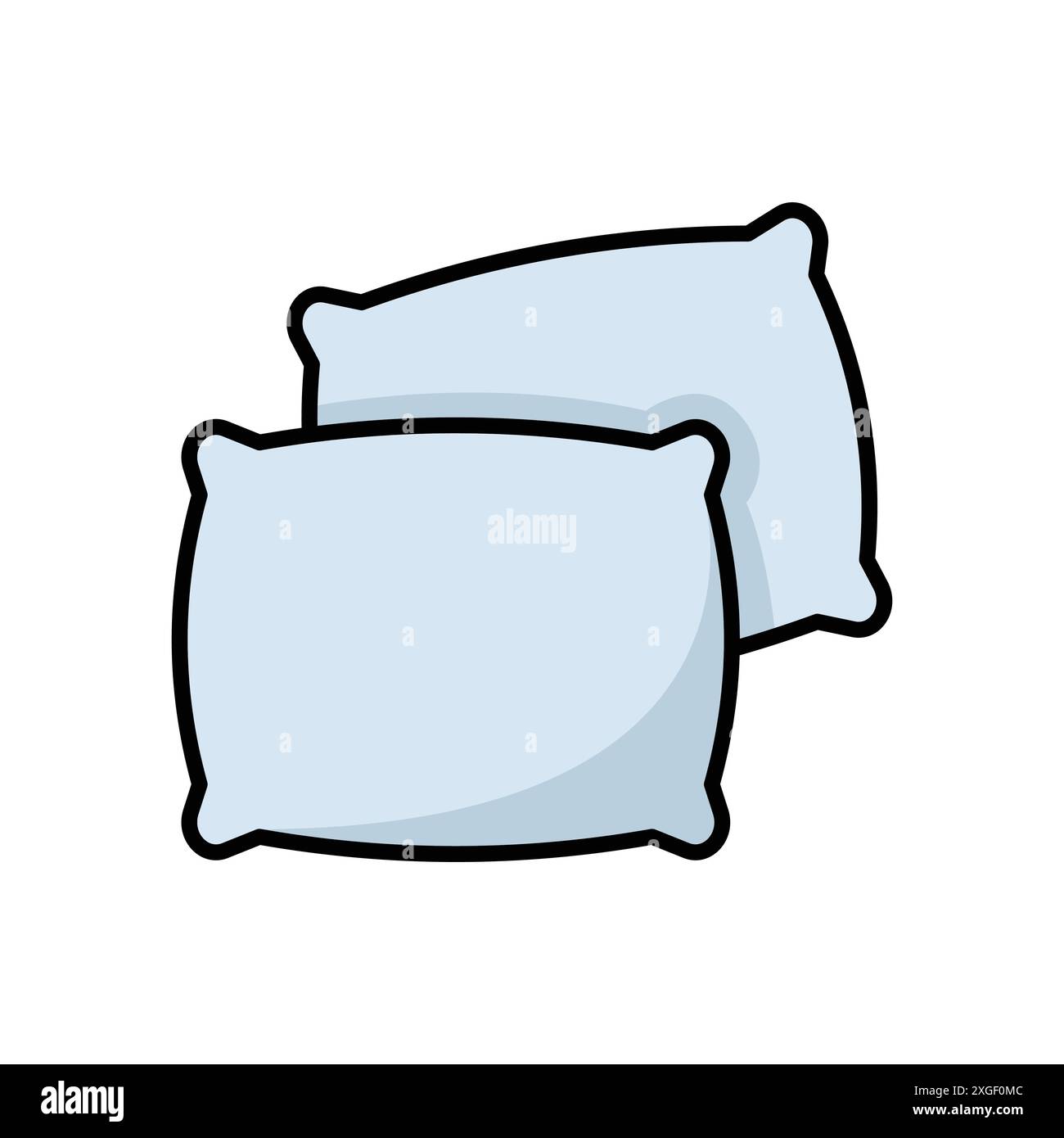 White linen pillow sheet Stock Vector Images - Alamy