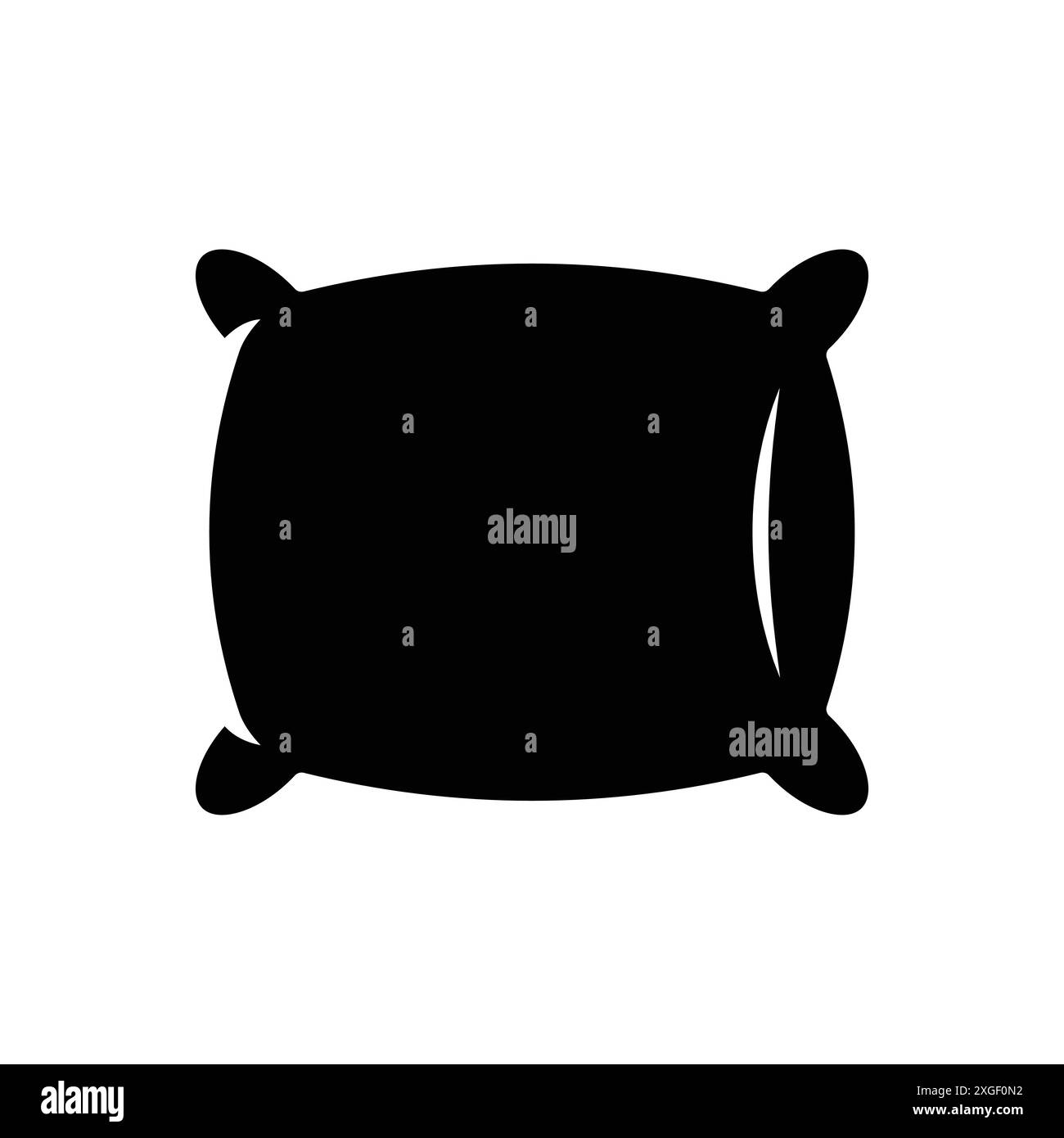 pillow icon vector design template in white background Stock Vector ...