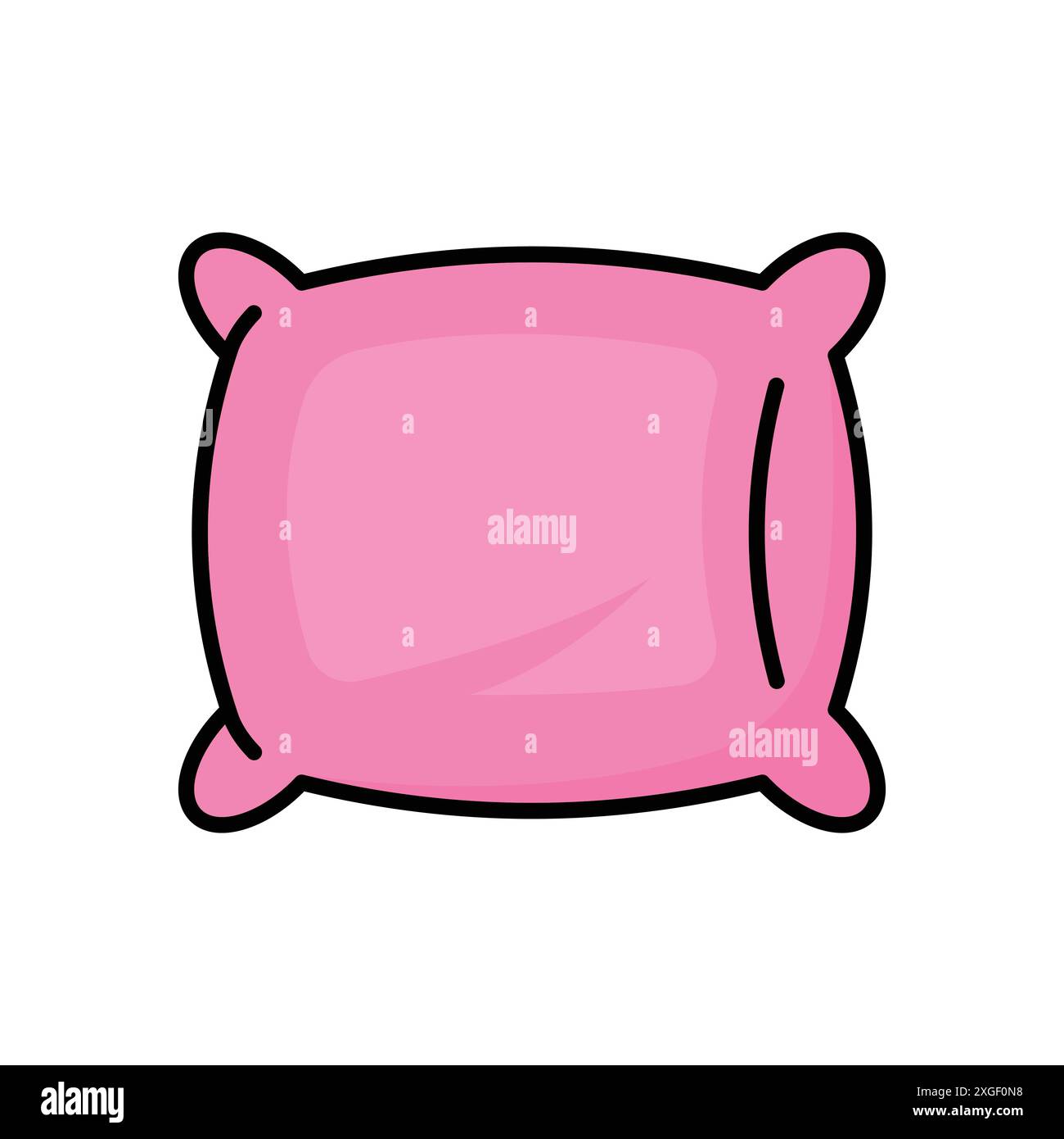 White linen pillow sheet Stock Vector Images - Alamy