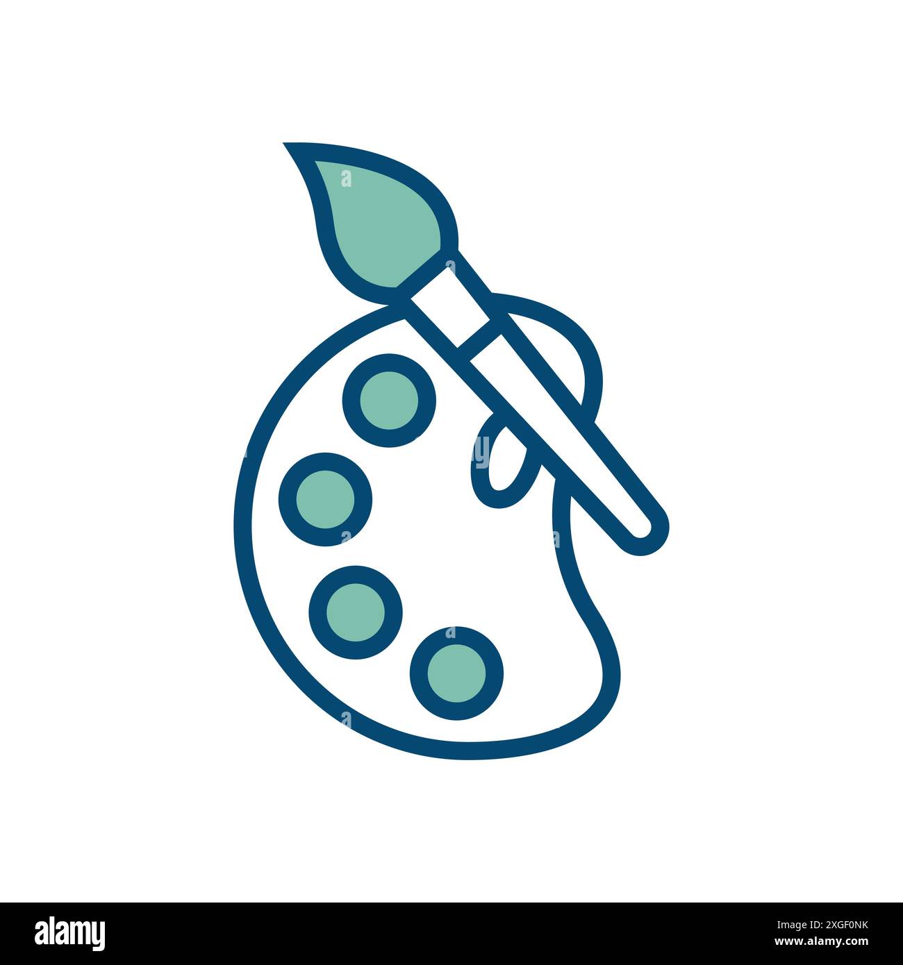 paint palette icon vector design template in white background Stock ...