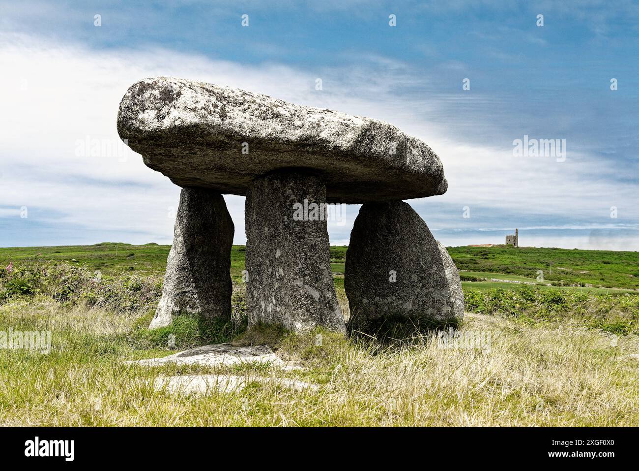 Lanyon Quoit reconstructed prehistoric dolmen megalithic chamber formed ...