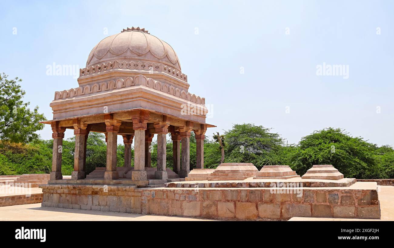 View of tomb from the Pathan period, situated in the Mehrauli ...