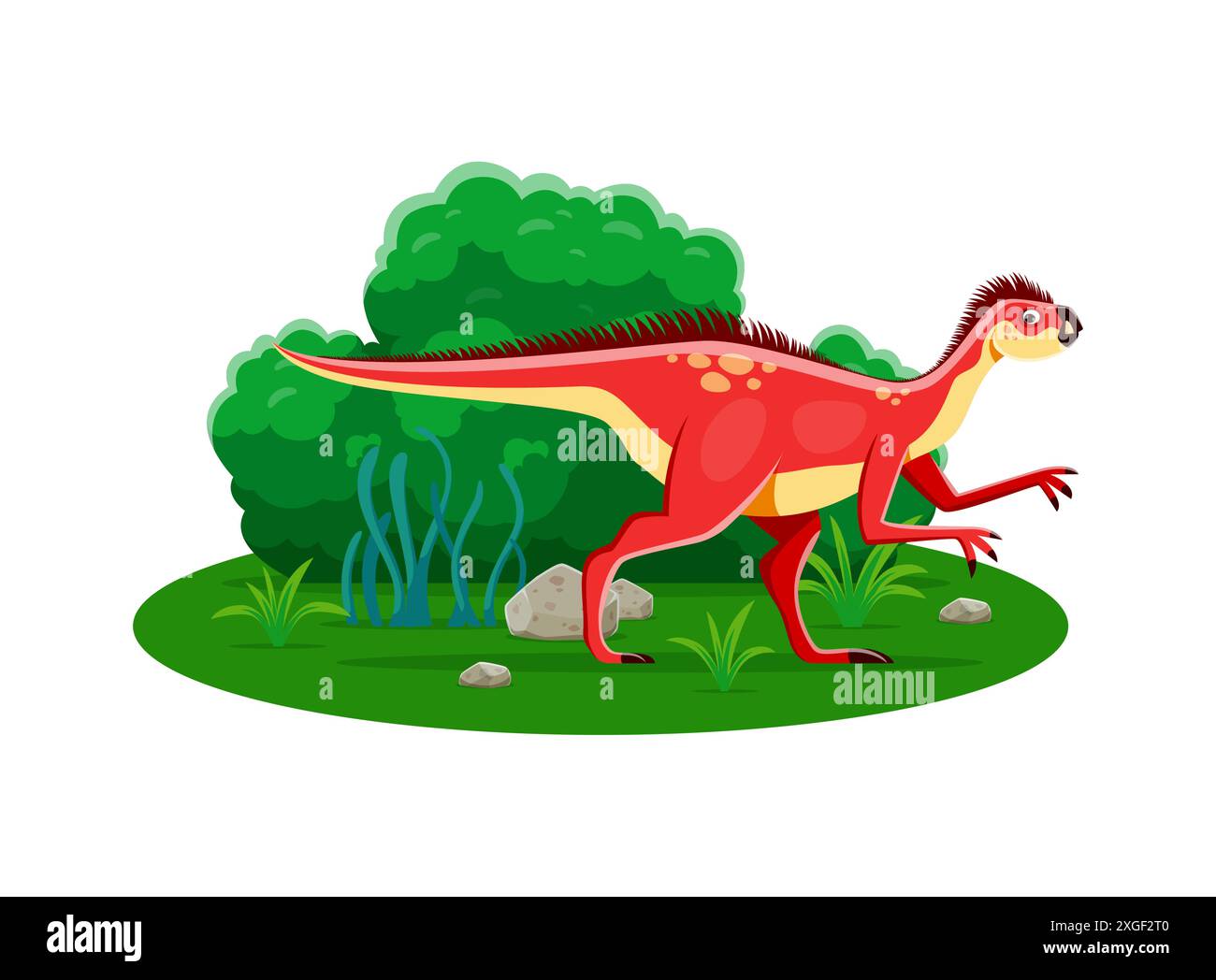 Pegomastax prehistoric dinosaur character. Isolated cartoon vector ...