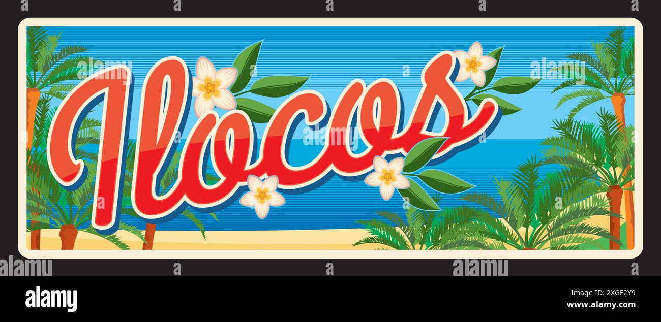 Ilocos Philippines region or administrative territory. Vector travel ...