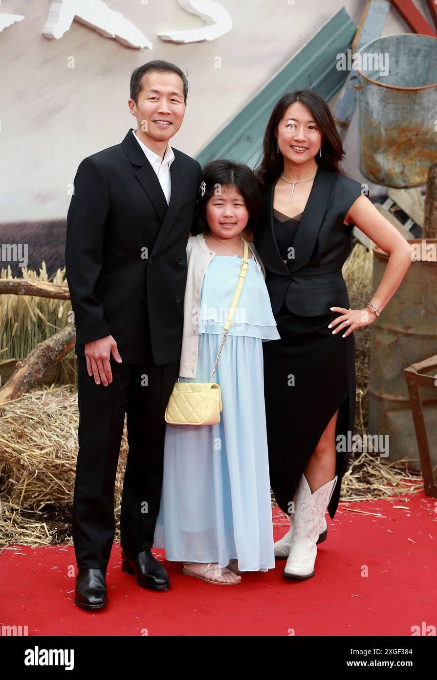 London, UK. 08th July, 2024. Lee Isaac Chung and Valerie Chung attend ...