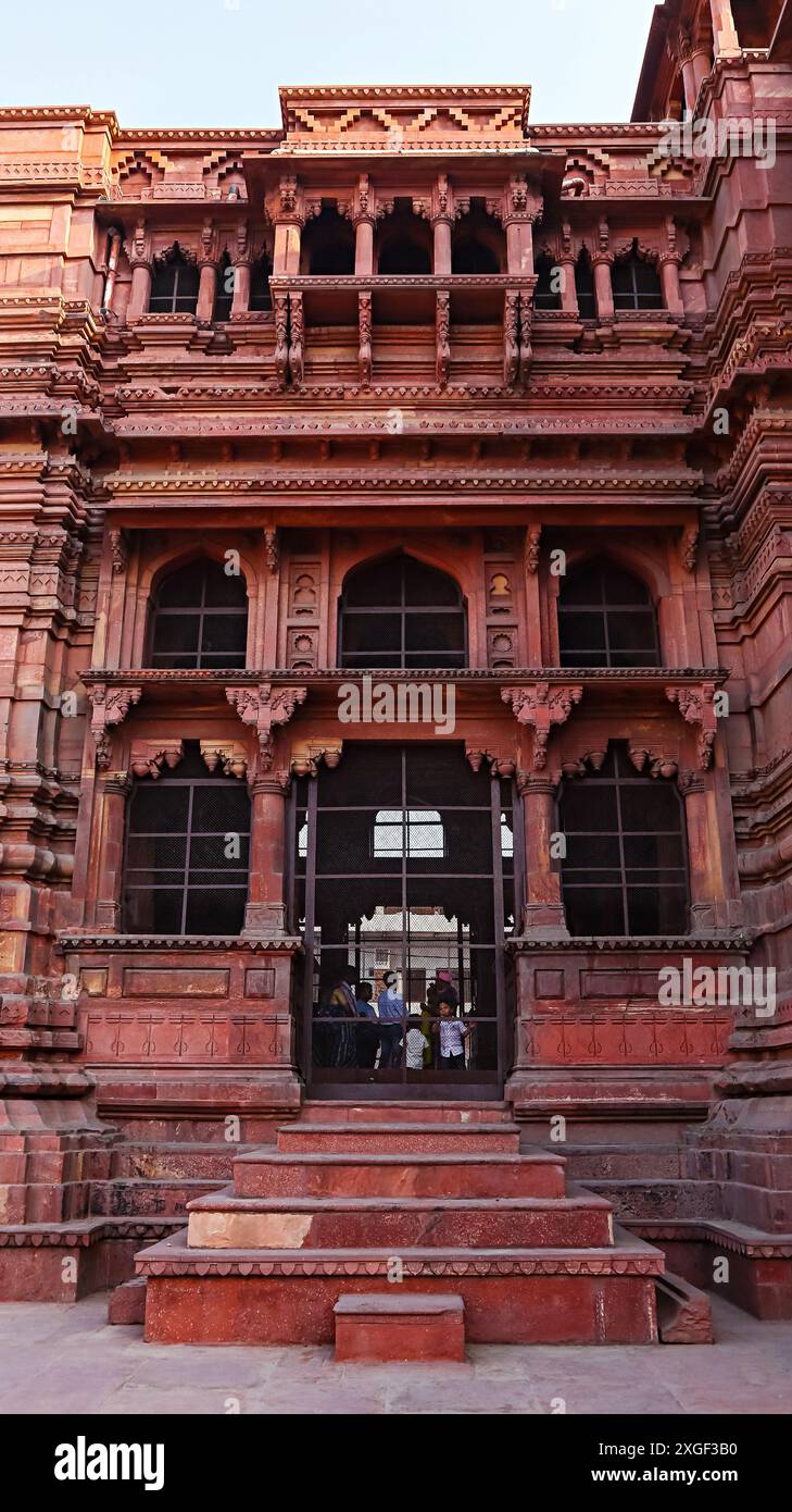 Beautiful red Govind Dev ji Temple, built by Amer King Mansingh in 1590 ...