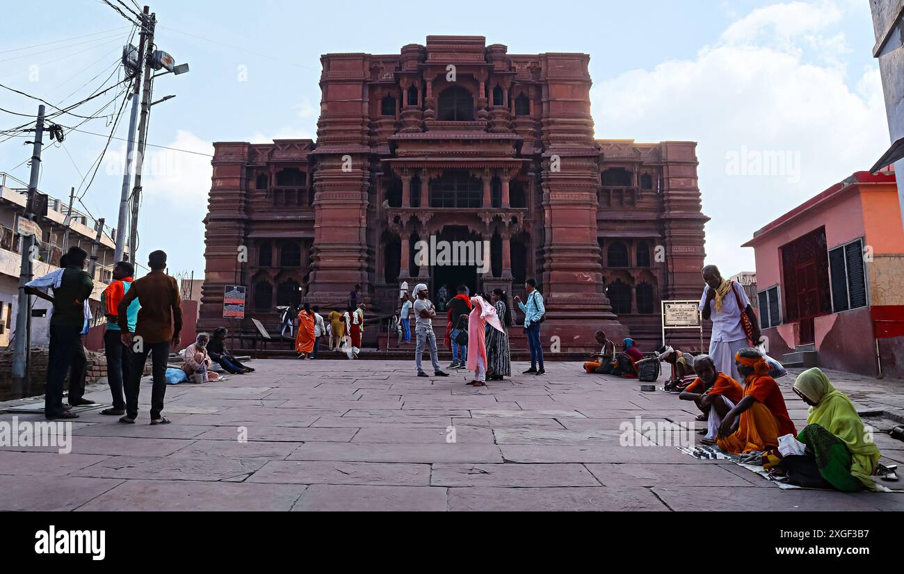 Front view of Govind Dev ji Temple complex, Vrindavan, Mathura, Uttar ...
