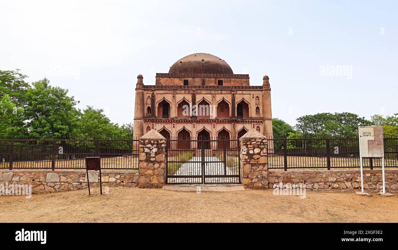 View of Chor Ghumbad, a squarish monument constructed by Afghan noble ...