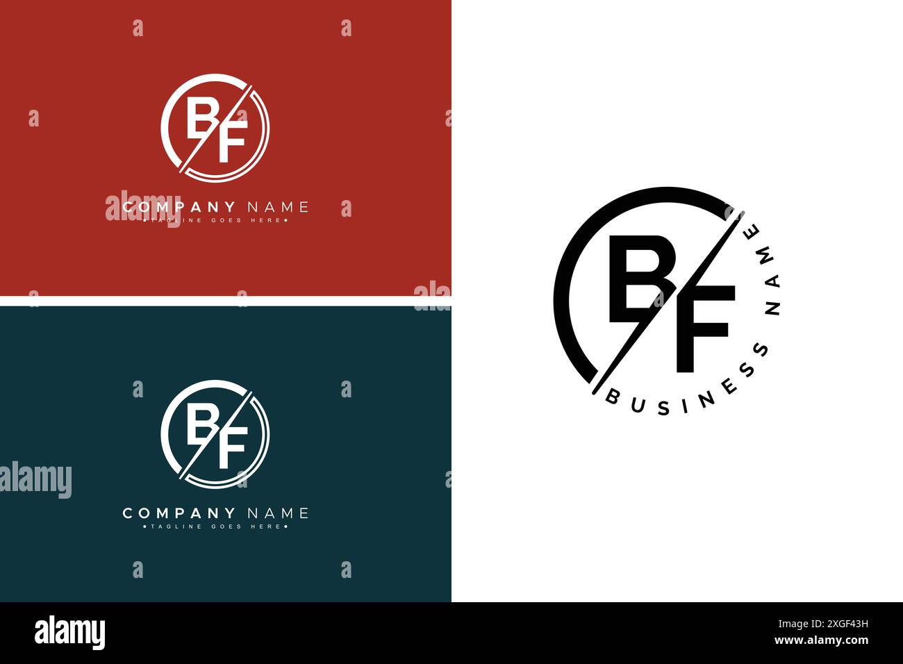 BF Minimal Vector Logo - Simple Business Logo for Monogram B and F Stock Vector Image & Art - Alamy