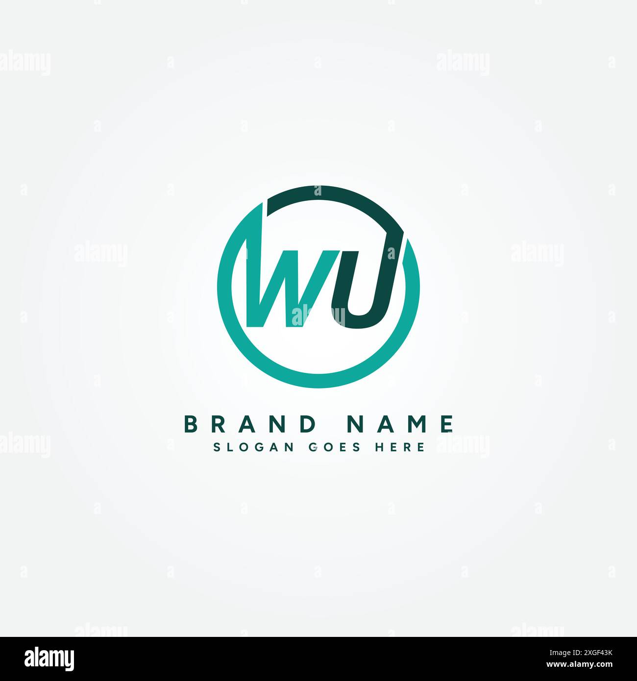 Wu monogram logo design with hi-res stock photography and images - Alamy