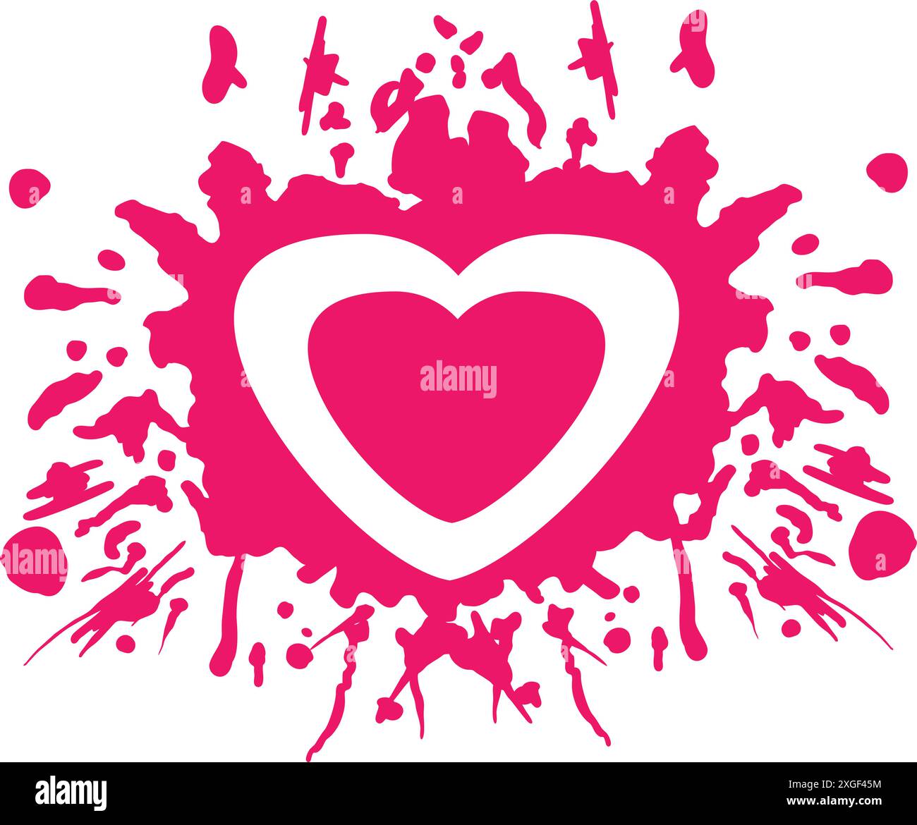 Art painting style love Stock Vector Images - Alamy