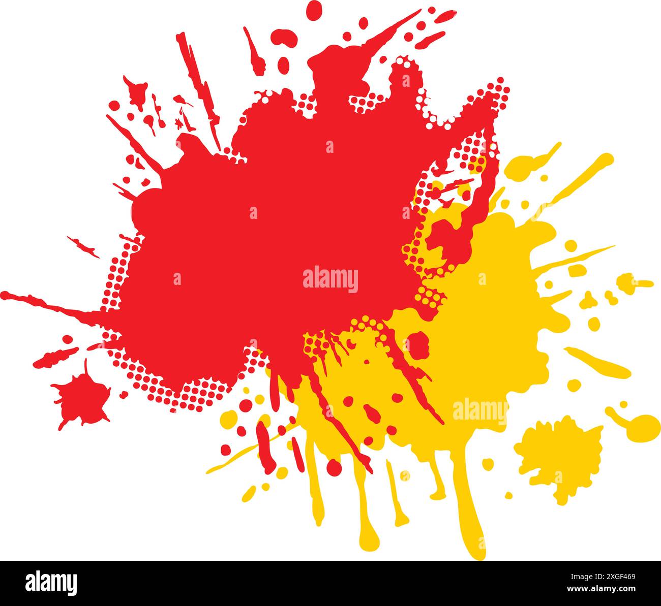 Vector of colored blots on the white background Stock Vector Image ...