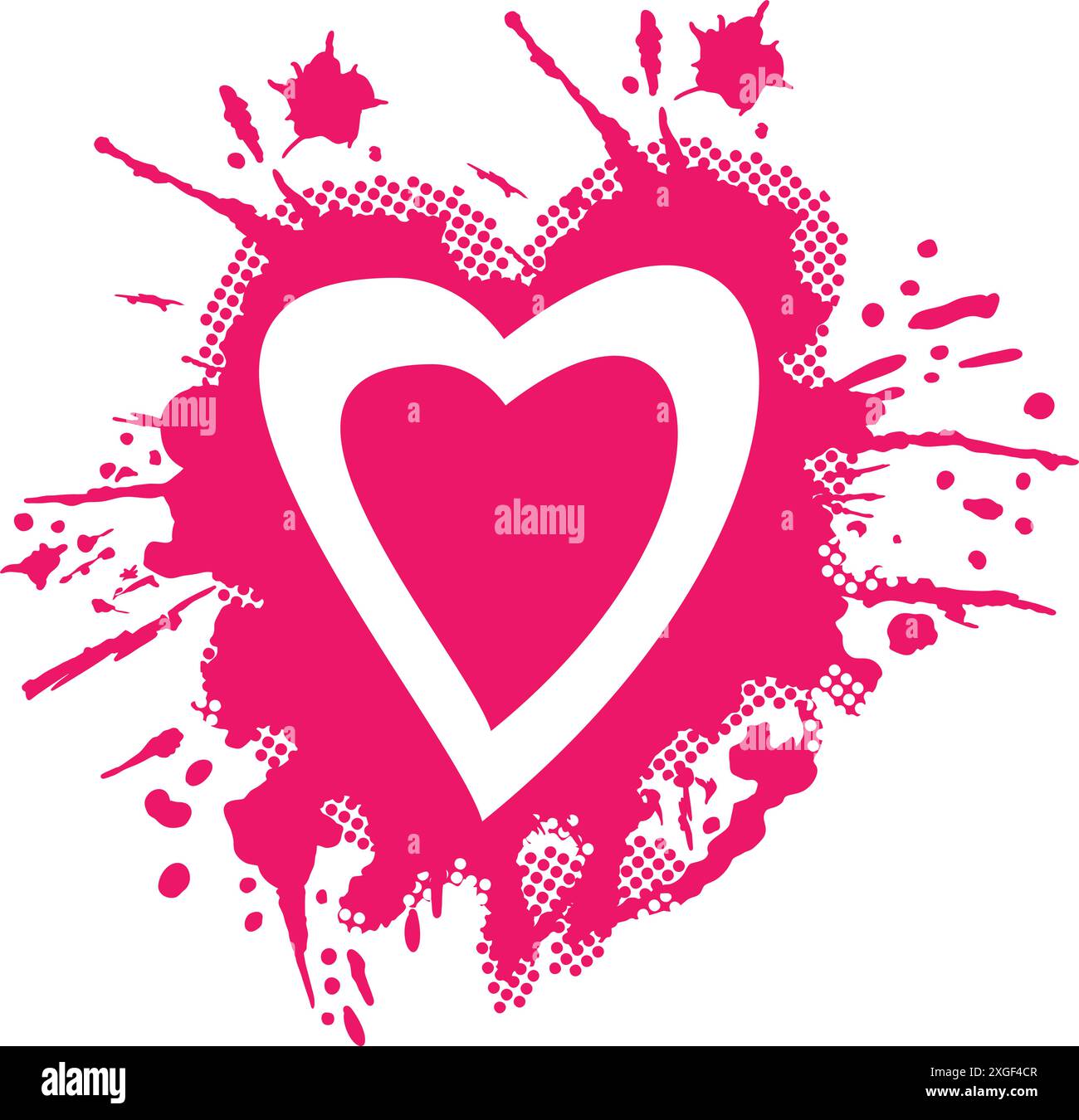 Heart shape cut out Stock Vector Images - Alamy