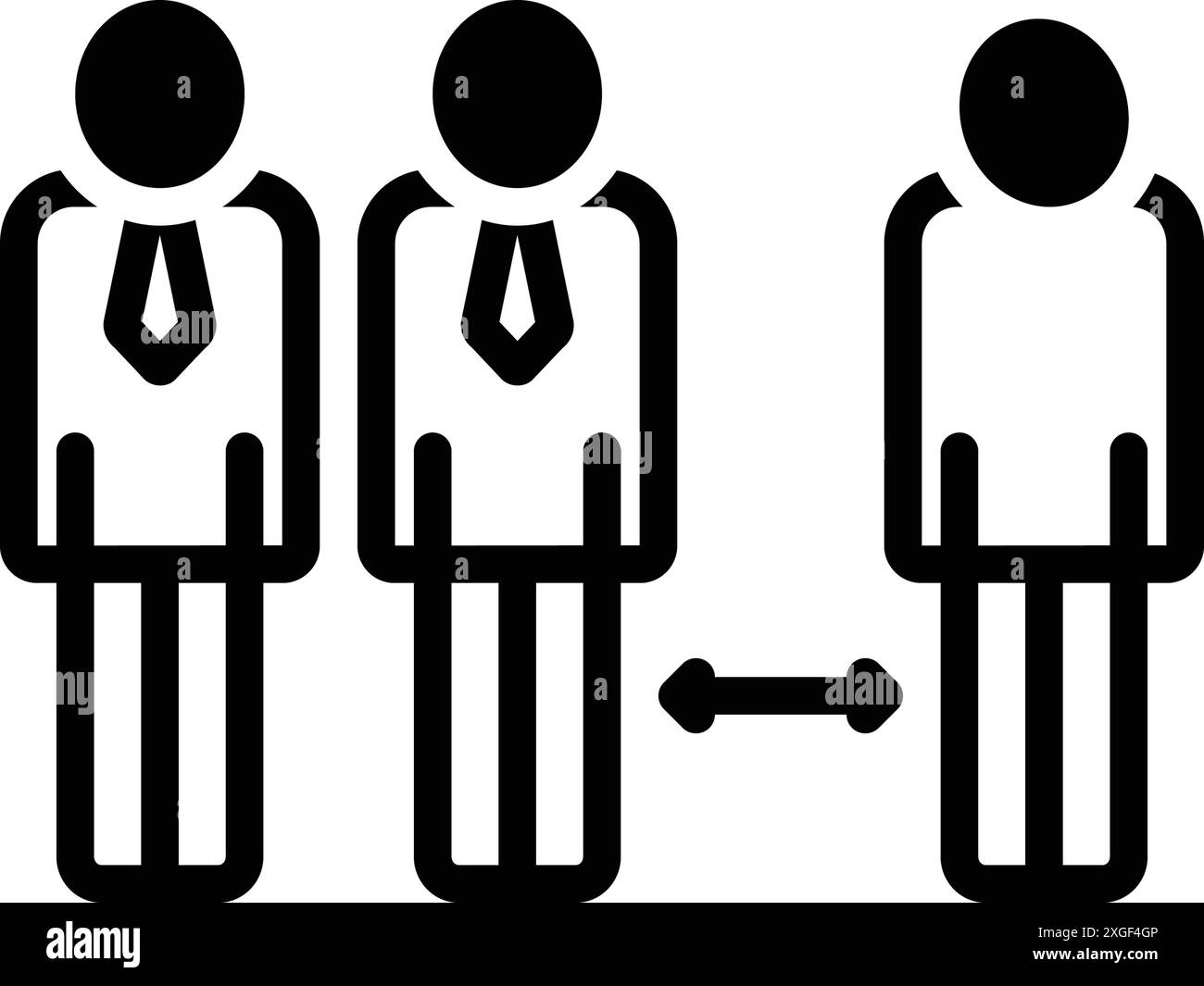 Icon for discrimination,distance Stock Vector Image & Art - Alamy