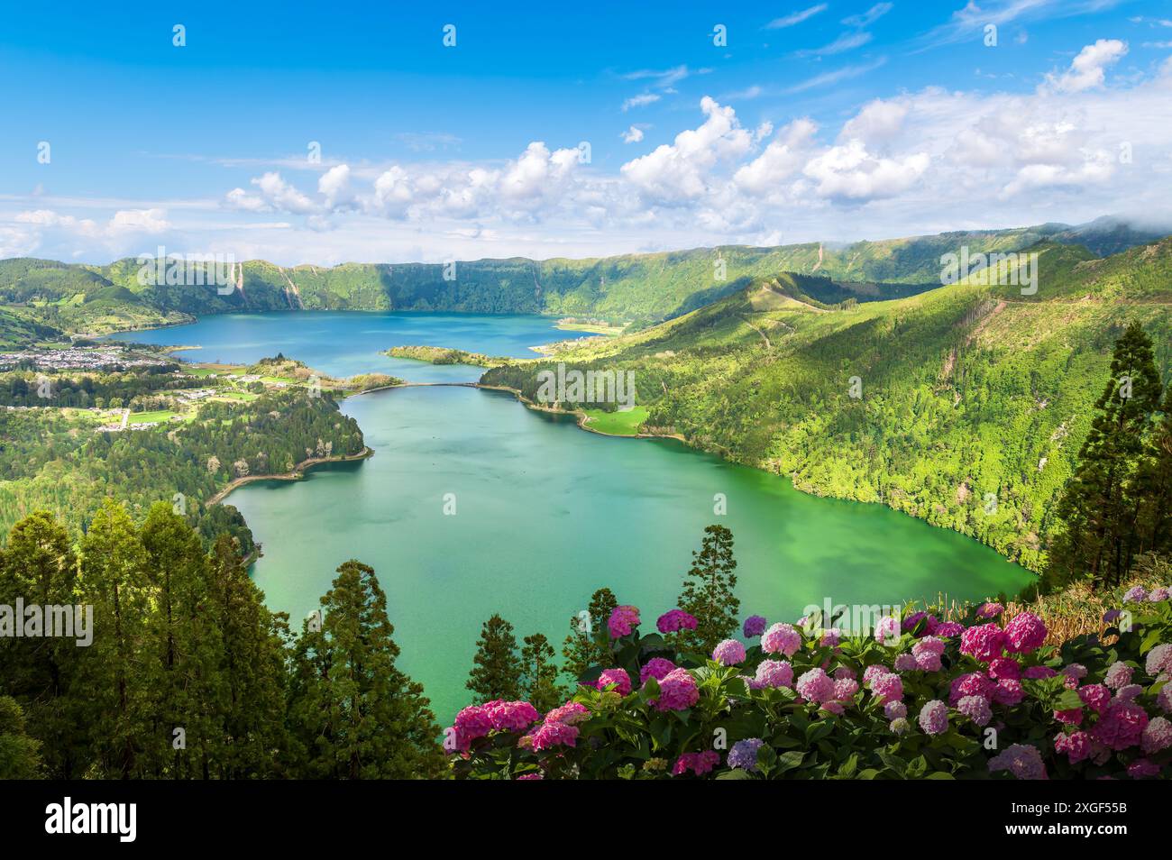 Sete cidades lagoon from cerrado hi-res stock photography and images ...