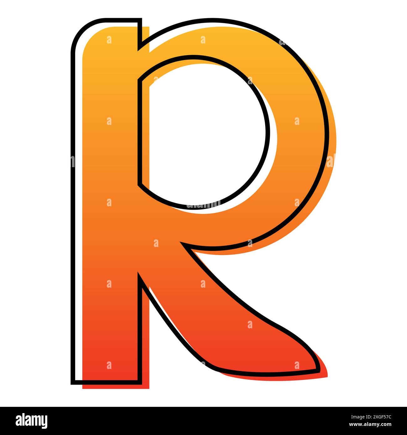 R logo vector Cut Out Stock Images & Pictures - Alamy