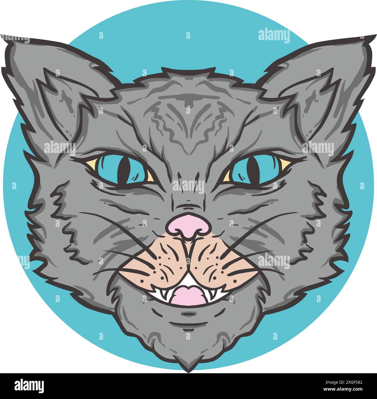 Cat no teeth Stock Vector Images - Alamy