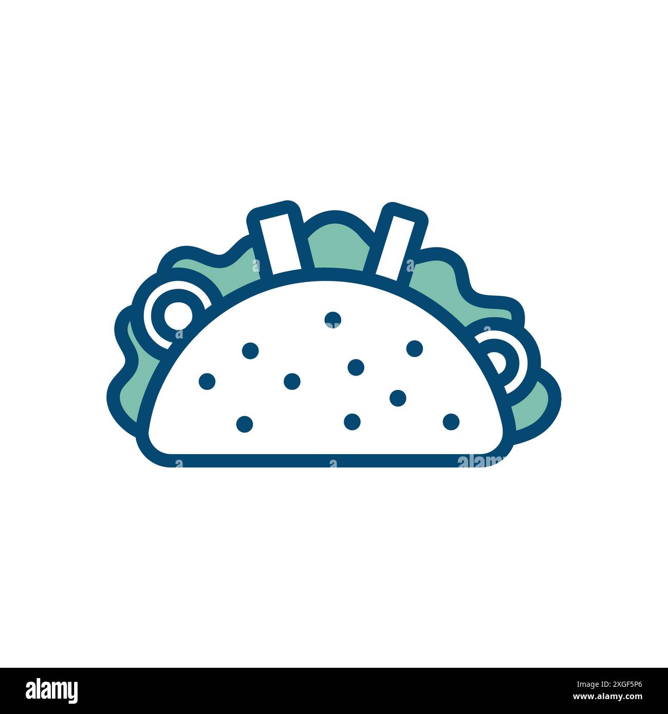 taco icon vector design template in white background Stock Vector Image ...