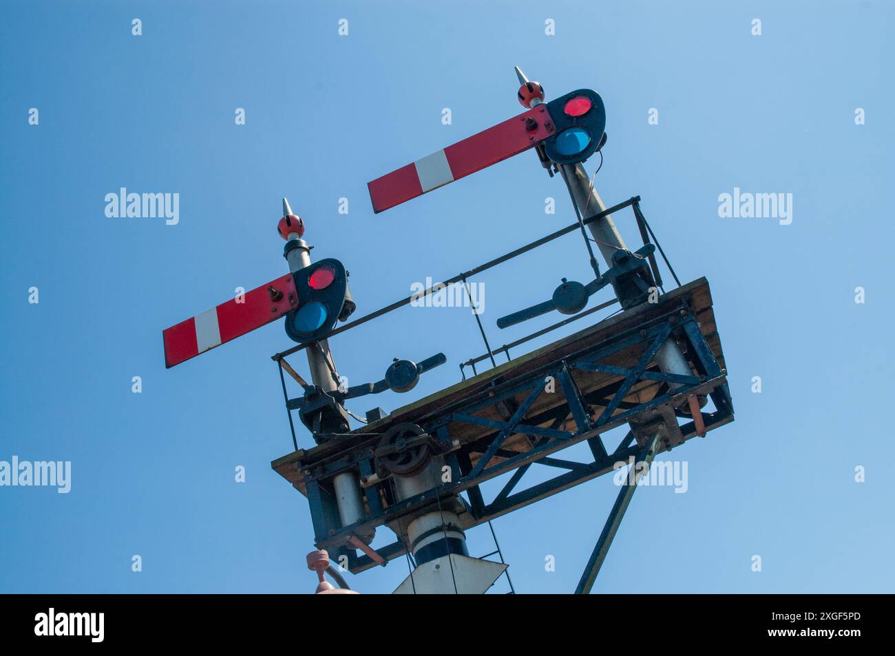 Old railway signals hi-res stock photography and images - Alamy
