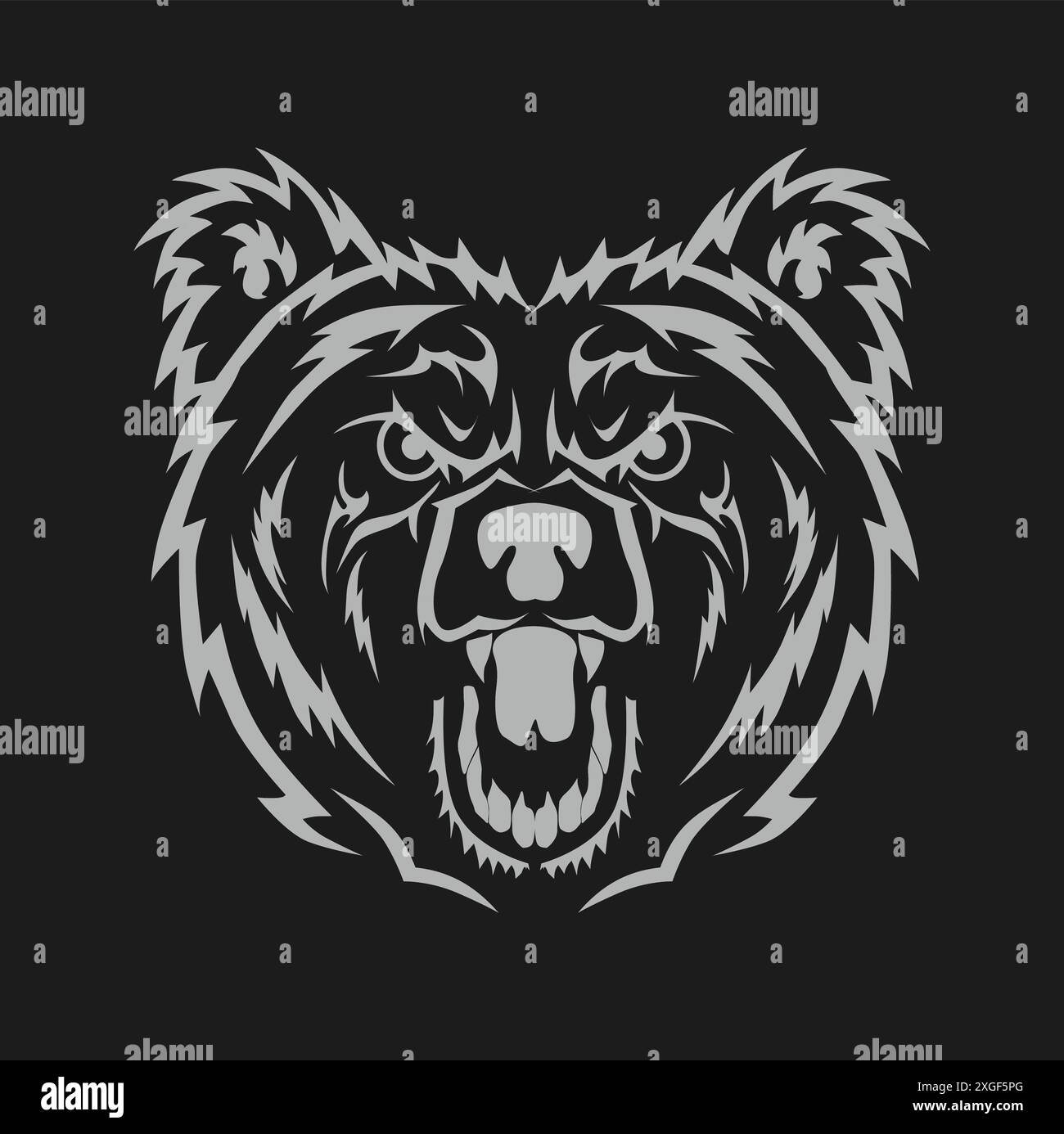 Polar bear tattoo Black and White Stock Photos & Images - Alamy
