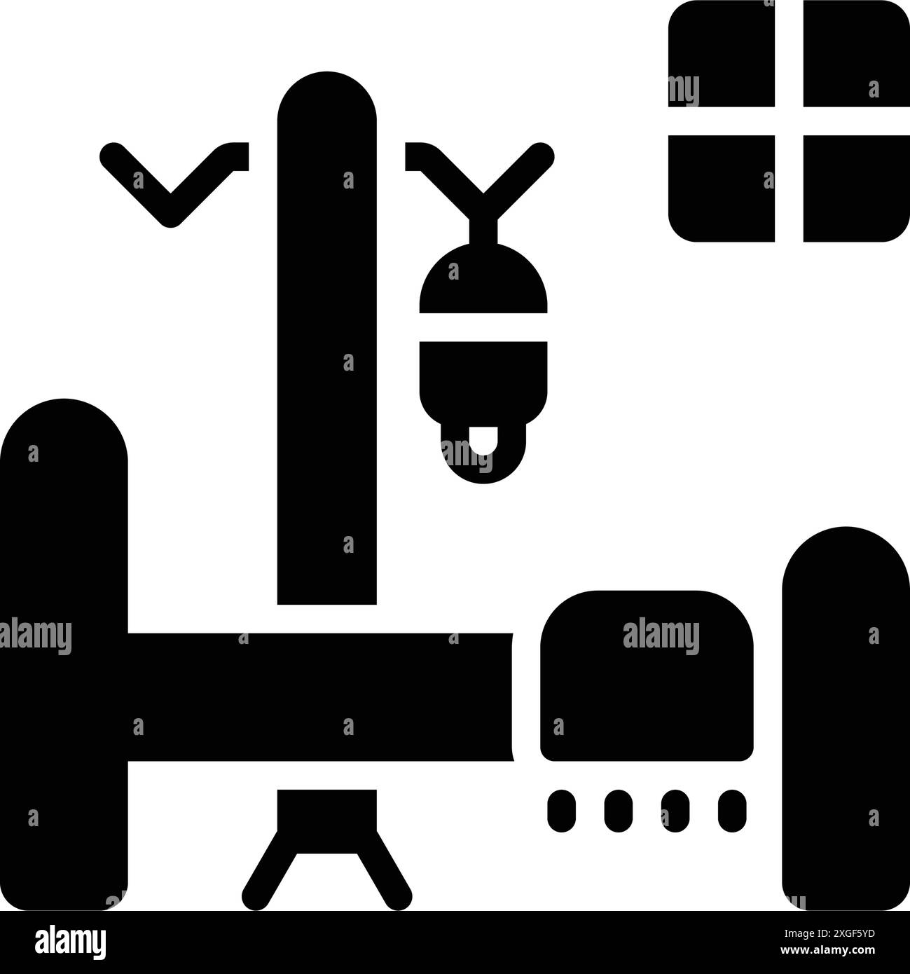 Hospital ward symbol Black and White Stock Photos & Images - Alamy