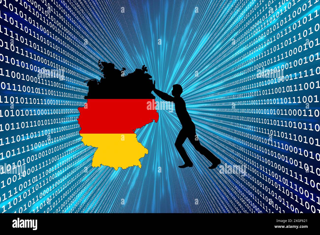 Symbolic image, boost Germany perspective, economy, lack of big data ...