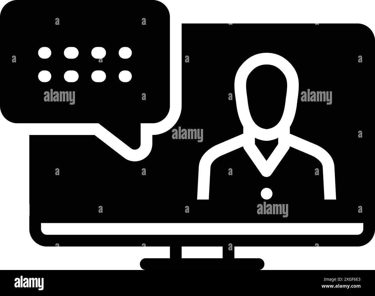 Icon for represented,conversation Stock Vector Image & Art - Alamy