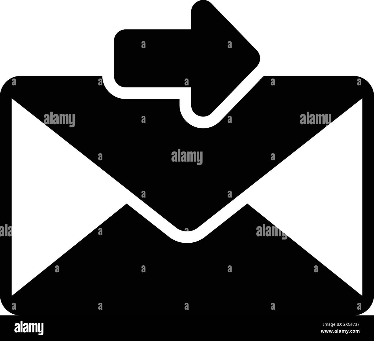 Sending message icon Black and White Stock Photos & Images - Alamy