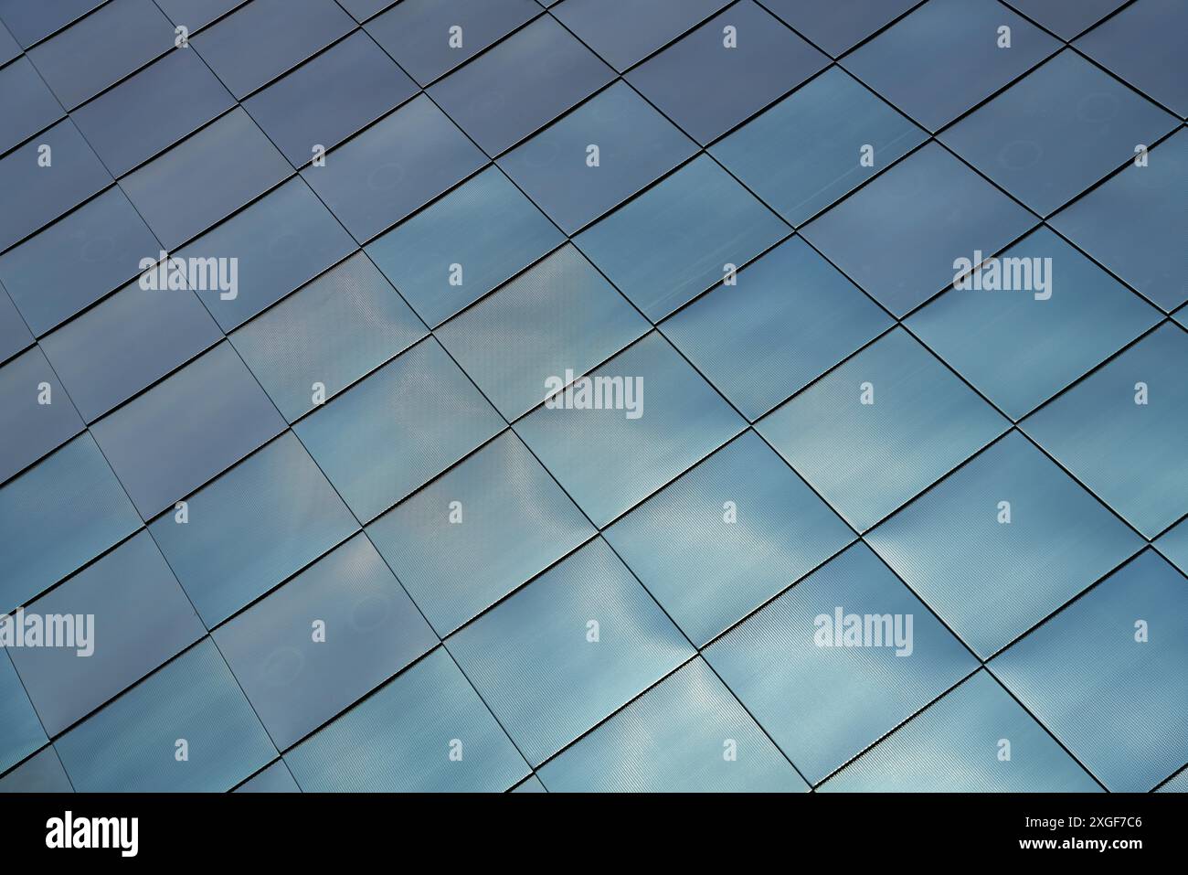 Stainless steel facade cladding on a modern building Stock Photo - Alamy