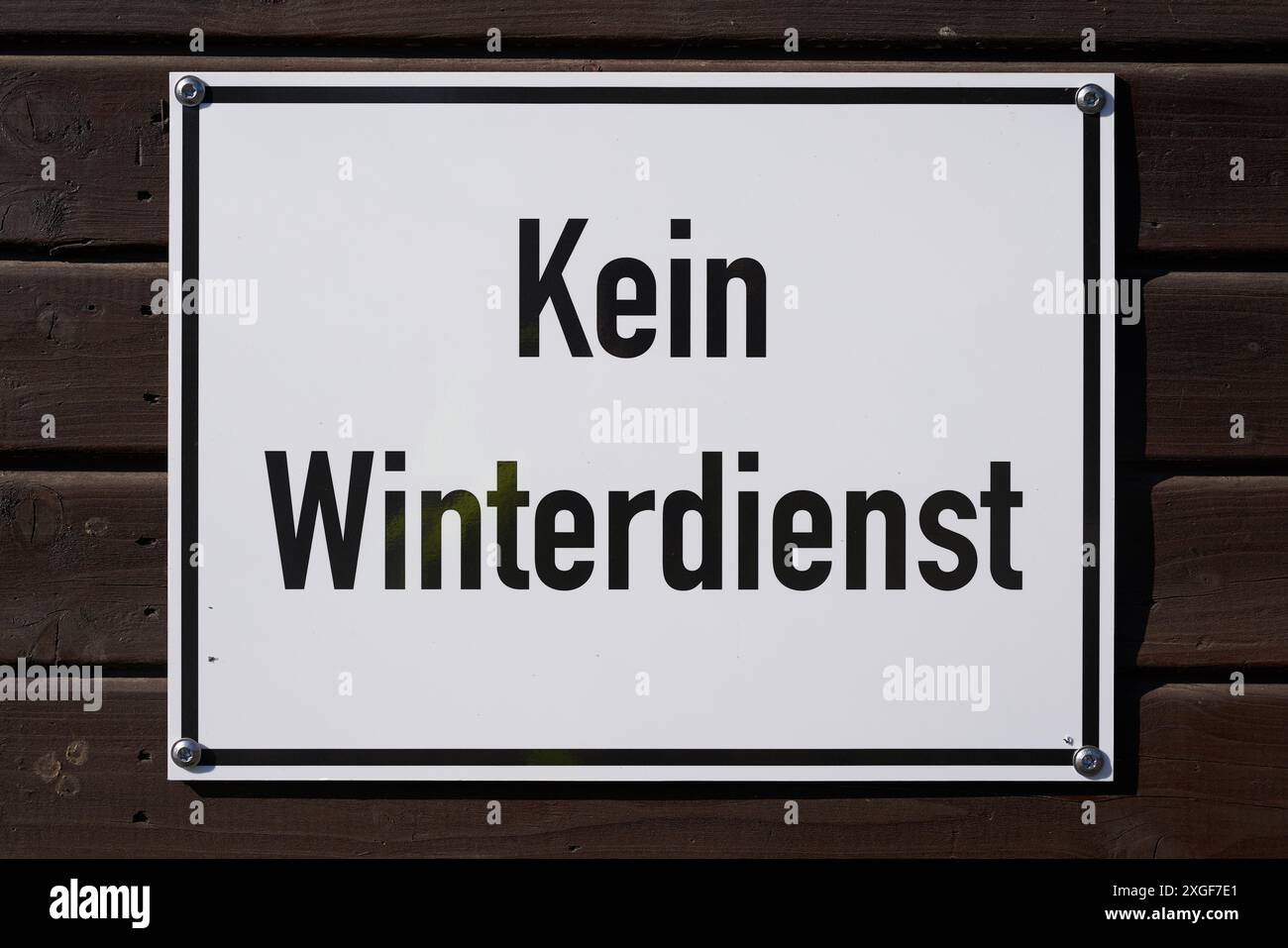 No winter maintenance sign hi-res stock photography and images - Alamy
