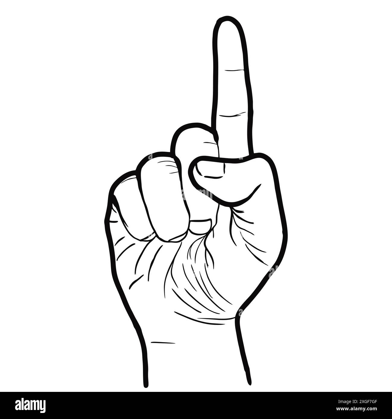 Pointer thin line icon Cut Out Stock Images & Pictures - Alamy