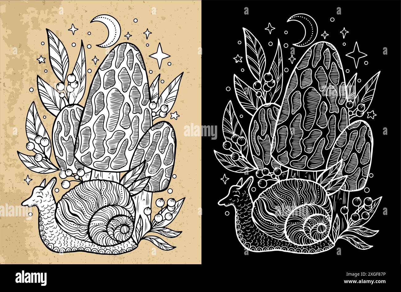 Sacred snail Stock Vector Images - Alamy