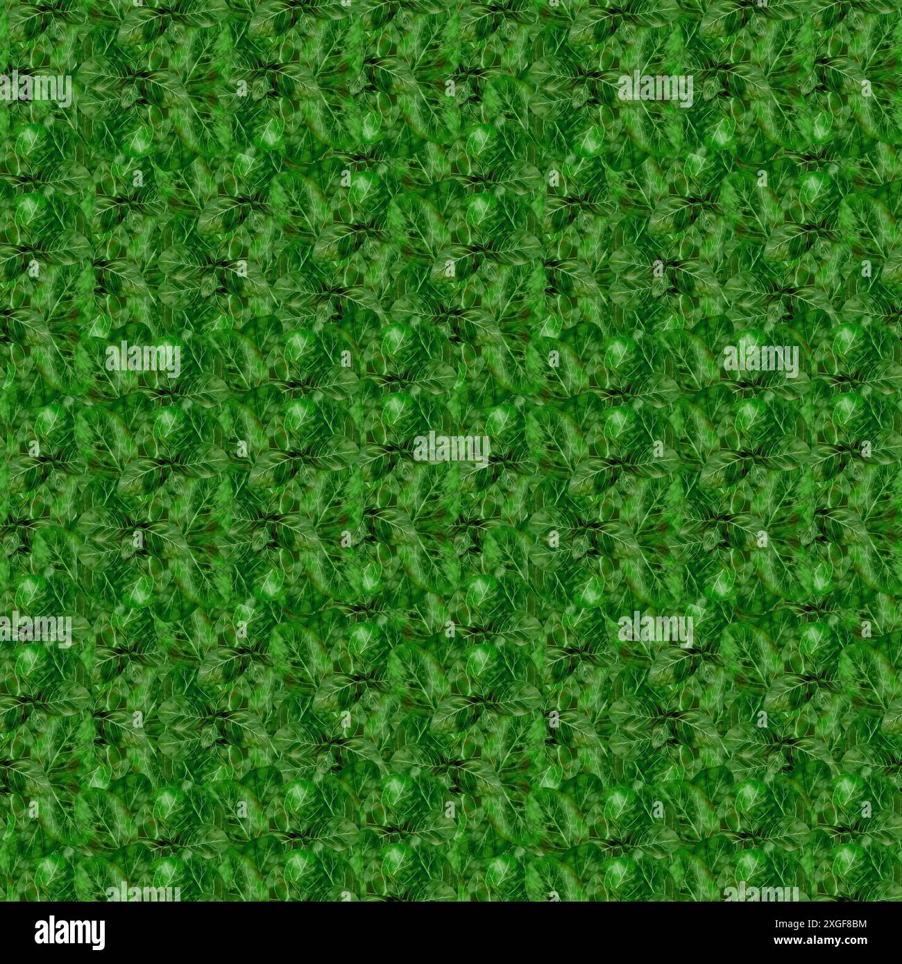 High-resolution seamless pattern of vibrant green foliage, perfect for ...