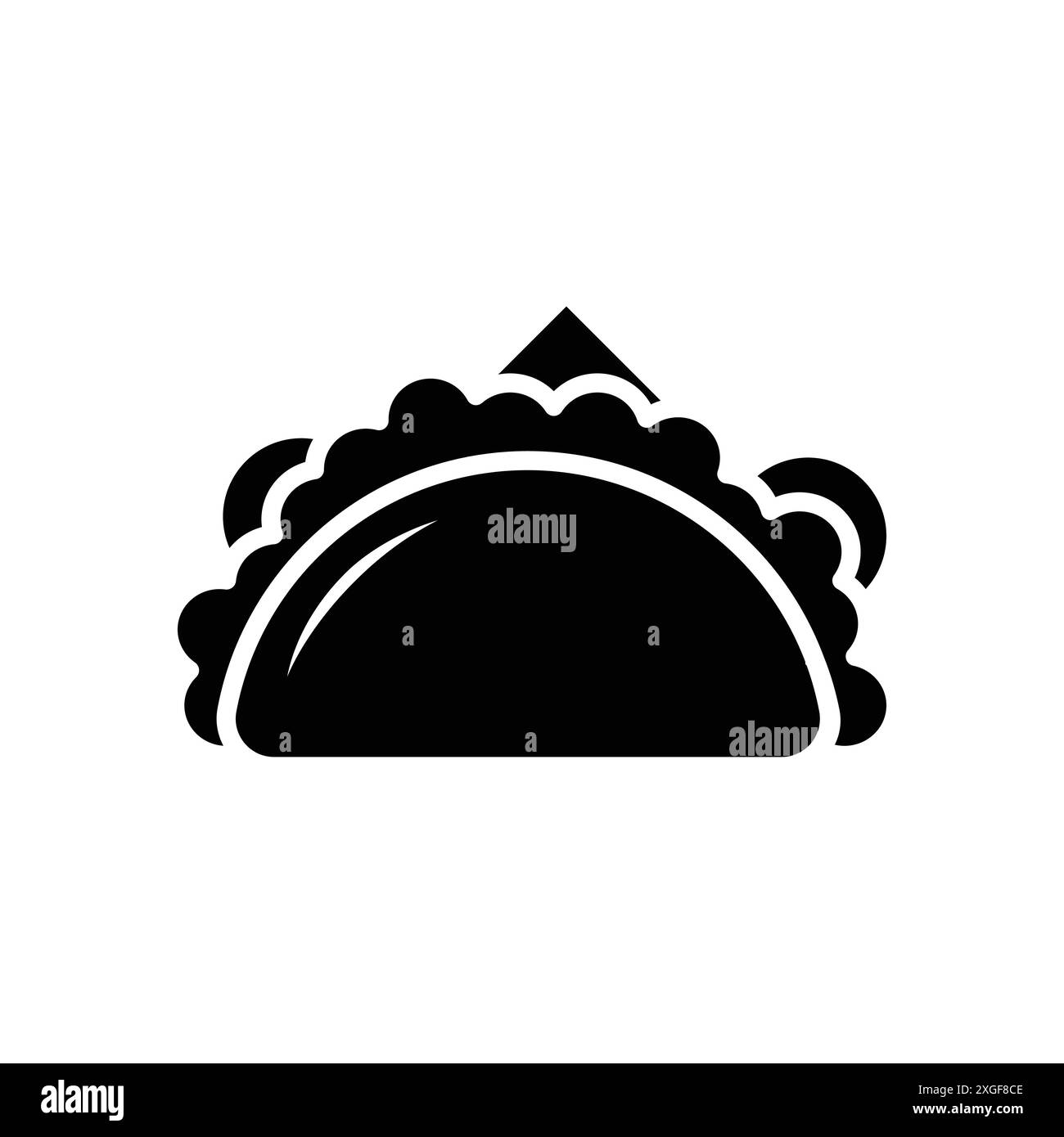 taco icon vector design template in white background Stock Vector Image ...